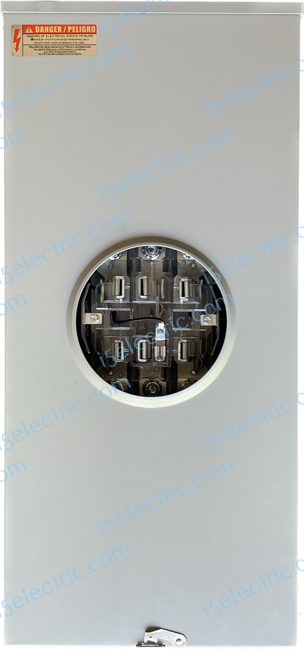 320 Amp 3 Phase 7 Jaw Ringless Meter Base / Meter Socket Overhead ...