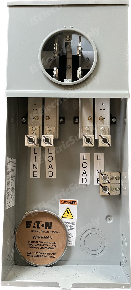 Eaton 400 / 320 Amp 324N Meter Base / Socket Bundled With 2 200A Main ...