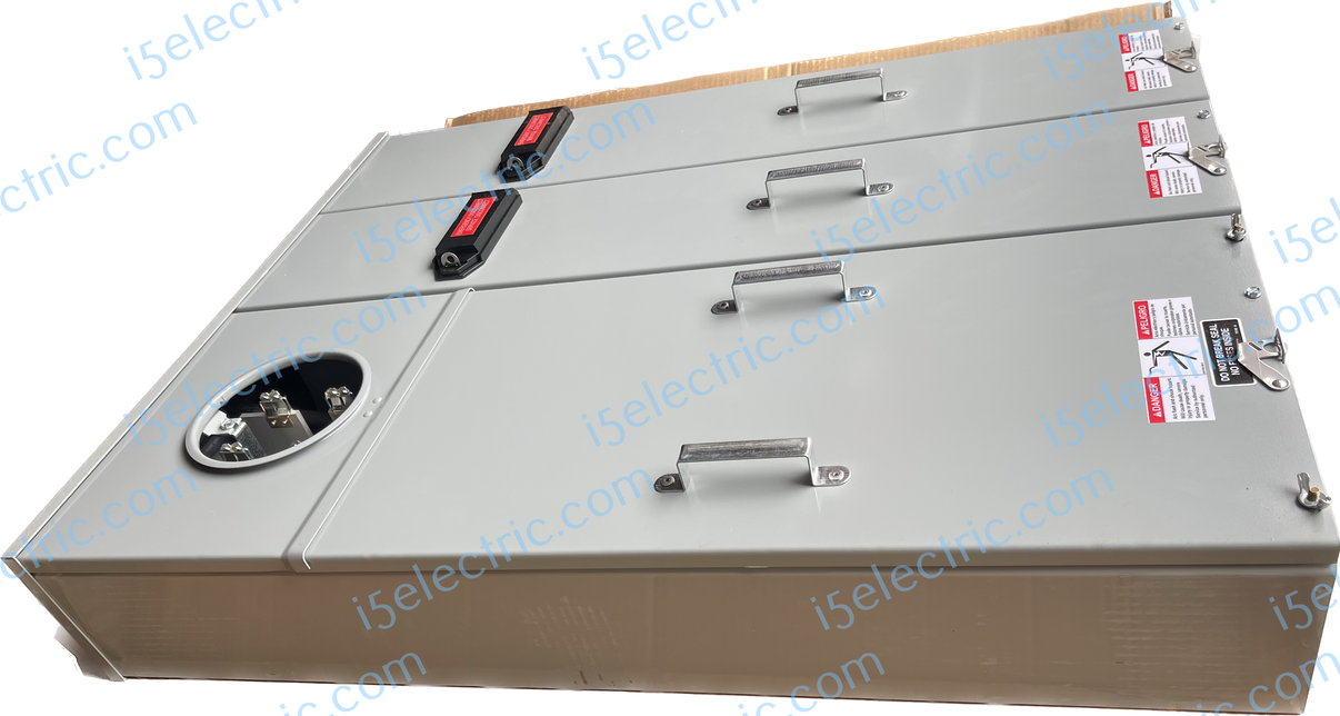 EATON 400 / 320 Amp Meter Main Combo Base / Socket U4042MCC With 2 200 ...