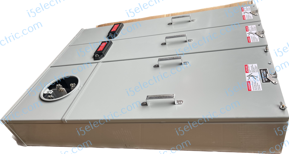 EATON 400 / 320 Amp Meter Main Combo Base / Socket U4042MCC With 2 200 ...