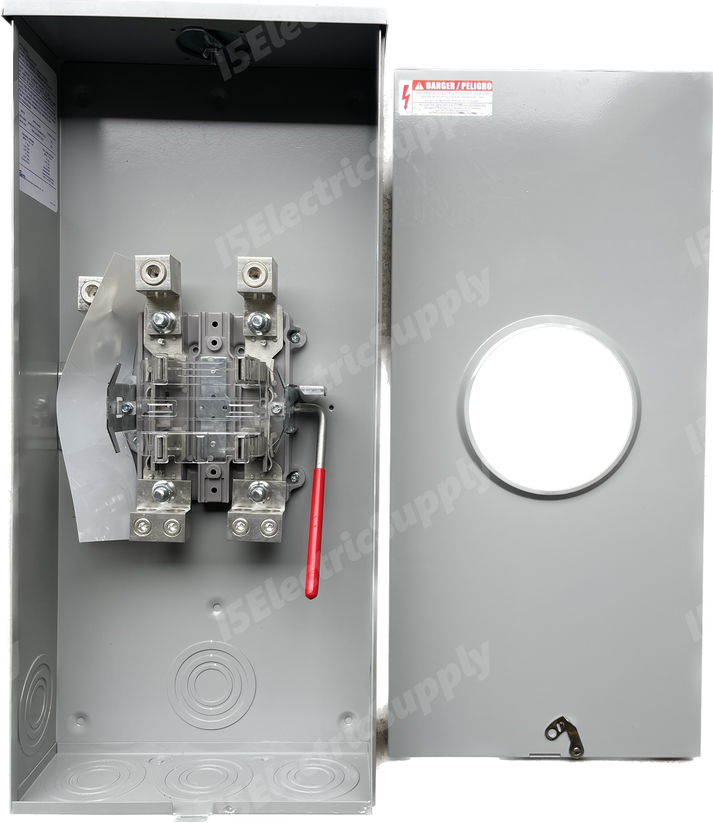 400 / 320 Amp Meter Base / Socket Bundled w/ 2 200A Main Breakers / Di ...