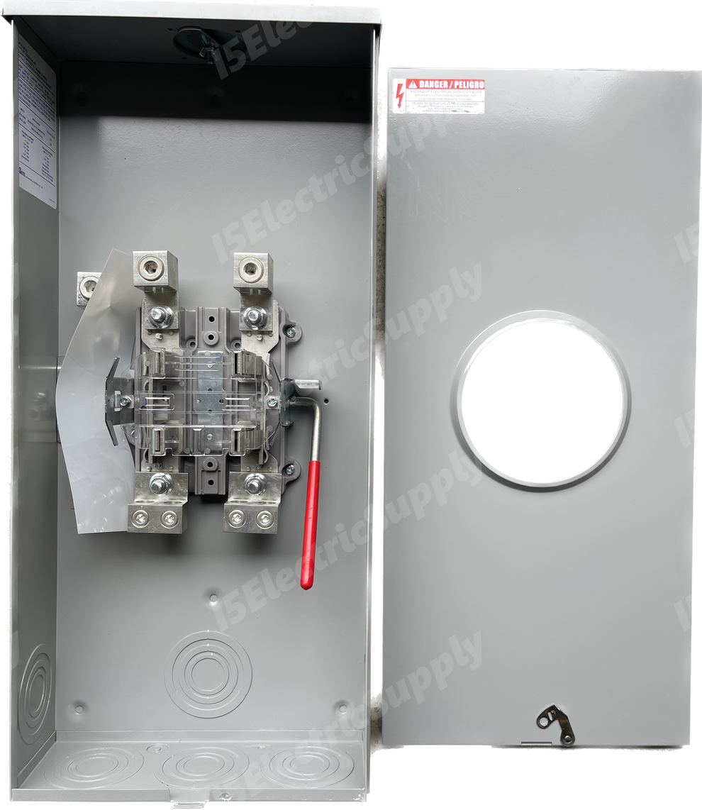 400 / 320 Amp Meter Base / Socket Bundled w/ 2 200A Main Breakers / Di ...