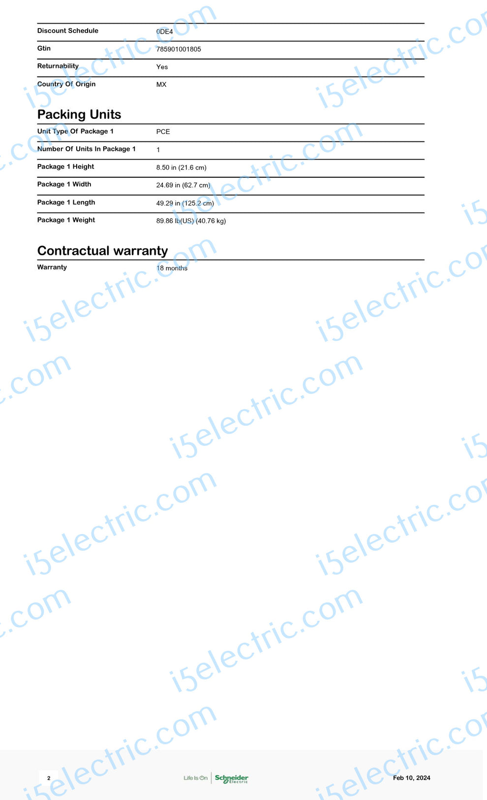 Square D MP44125 400 Amp w/4-Gang 125A MP44-125 Meter-Pak Socket EUSERC ...