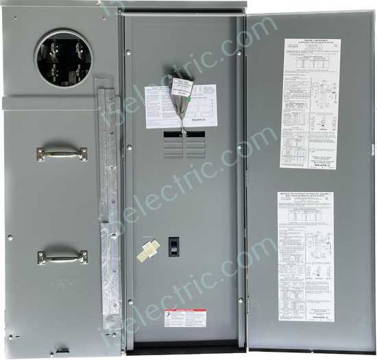 400 / 320 Amp Meter Main Combo Base Socket Square D CU12L400CB 12 Spac ...