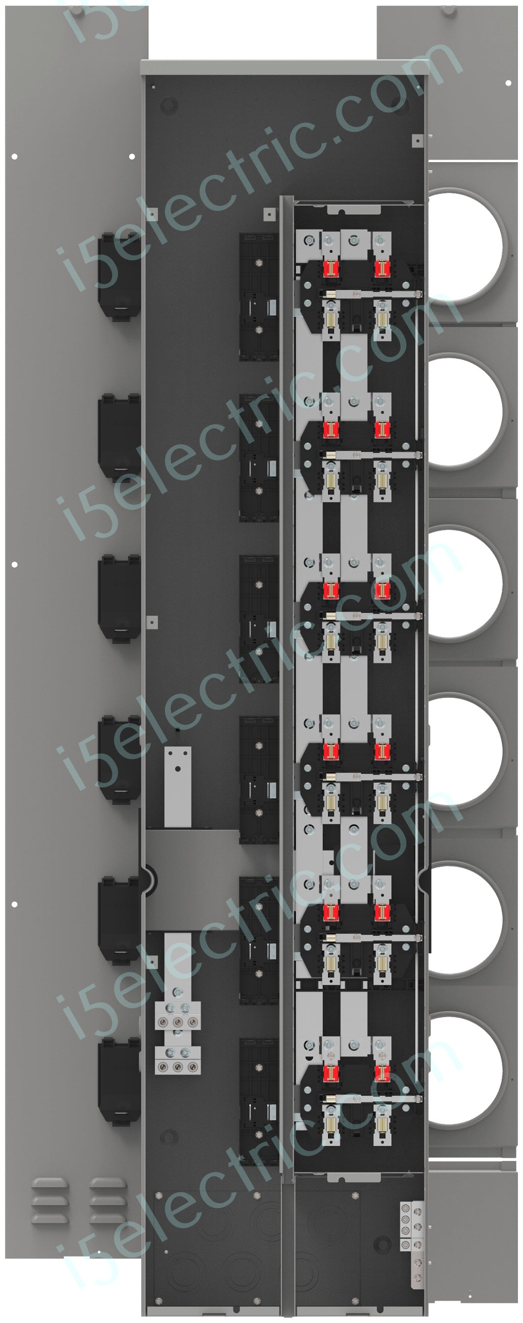 Siemens Power Mod WMM61225J 6-Gang 225A Single Phase Ring Meter Pak St ...